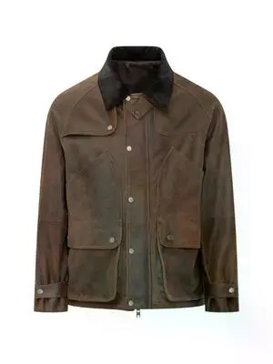 DFOUR Corduroy-collar Patch-pocket Coat