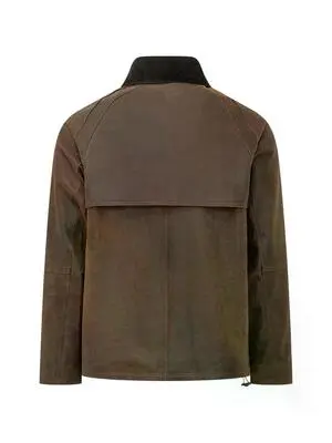 DFOUR Corduroy-collar Patch-pocket Coat