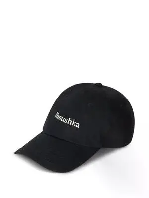 Nanushka Val Logo-embroidered Baseball Cap - Black