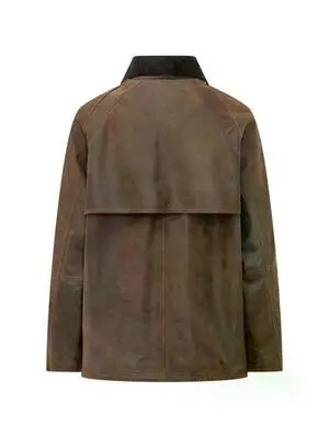 DFOUR Corduroy-collar Storm-flap Coat