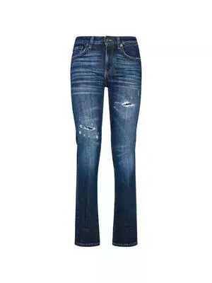 DONDUP Distressed Slim-fit Jeans - Blue