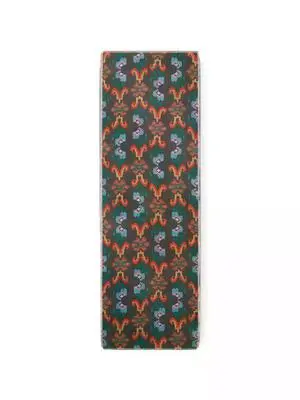 PIERRE-LOUIS MASCIA Fancy Geometric Floral-print Scarf