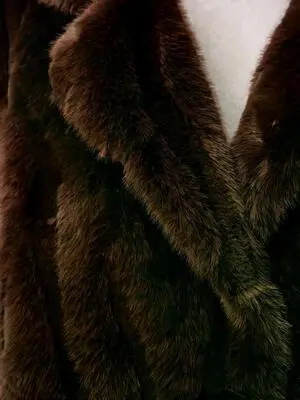 Joseph Ribkoff Faux-fur Notch-lapels Coat