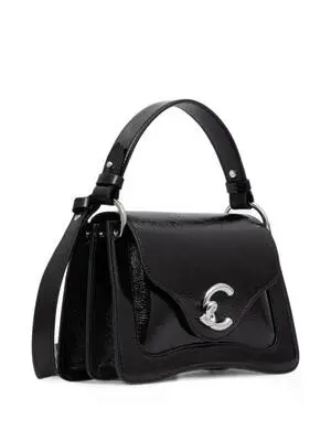 COCCINELLE C-logo Patent Leather Tote Bag