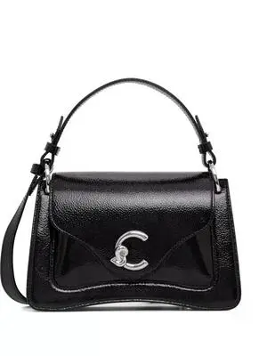 COCCINELLE C-logo Patent Leather Tote Bag