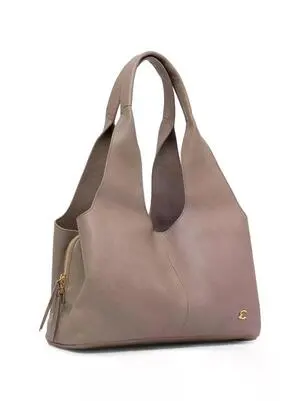 COCCINELLE Grained Leather Tote Bag