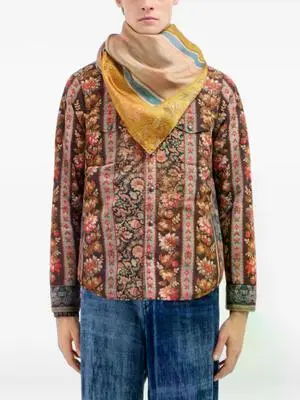 PIERRE-LOUIS MASCIA Molare Vine-motif Silk Scarf