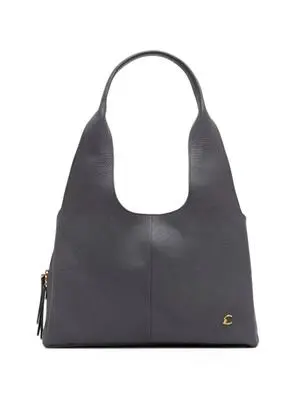 COCCINELLE Large Nell Logo-plaque Pebbled-leather Tote Bag - Grey