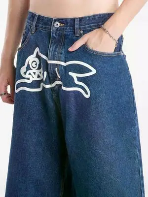 BILLIONAIRE BOYS CLUB - ICE CREAM Running Dog Denim Shorts - Blue