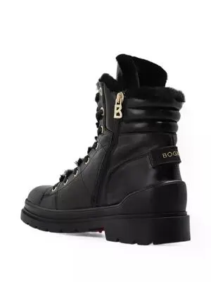 Bogner St. Moritz Leather Combat Boots