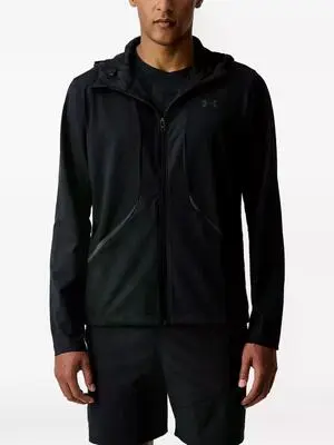 Under Armour Unstoppable Logo-print Zip-up Hoodie - Black