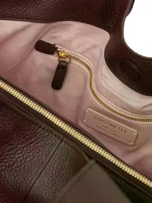 COCCINELLE Large Nell Grained Leather Tote Bag