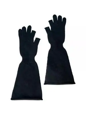 Rick Owens Wool Long Gloves
