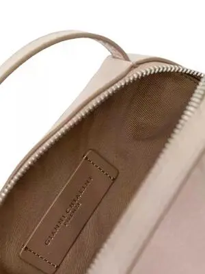 GIANNI CHIARINI Alifa Pebbled Leather Bag - Neutrals