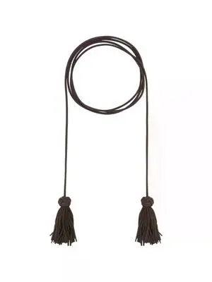 PIERRE-LOUIS MASCIA Tassel-detail Cord Belt - Brown