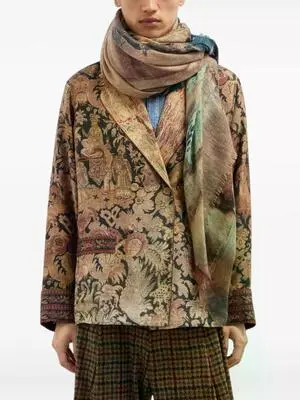 PIERRE-LOUIS MASCIA Euclidex Landscape-print Scarf