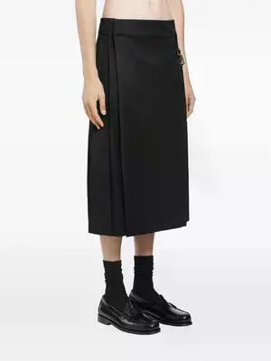 Simone Rocha Tailored Clip Kilt Midi Skirt