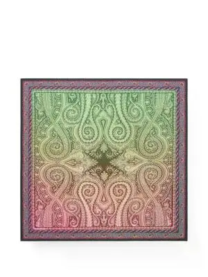 PIERRE-LOUIS MASCIA Cialda Paisley-print Silk Scarf - Green