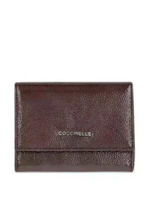 COCCINELLE Patent Leather Wallet - Brown