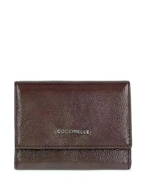 COCCINELLE Patent Leather Wallet - Brown