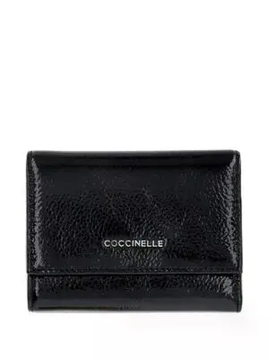 COCCINELLE Crinkled-leather Wallet - Black