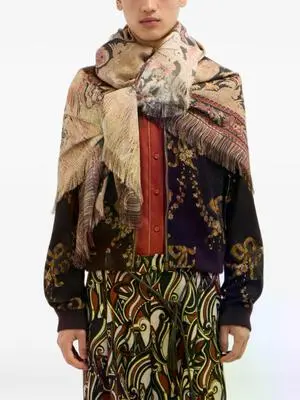 PIERRE-LOUIS MASCIA Aloeuw Fringe-trim Silk Scarf