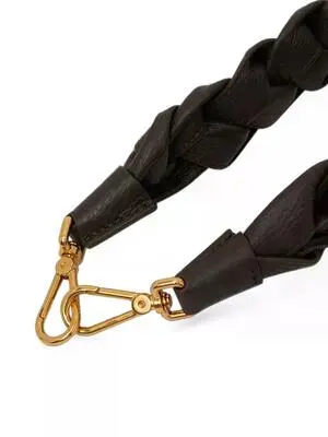 COCCINELLE Boheme Braided-leather Shoulder Strap - Brown