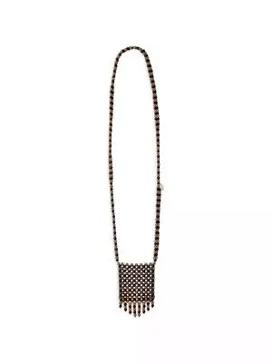 LEMAIRE Grigri Bag Necklace In Resin Beads