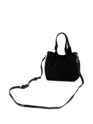 GIANNI CHIARINI Mini Suede Logo-patch Tote Bag