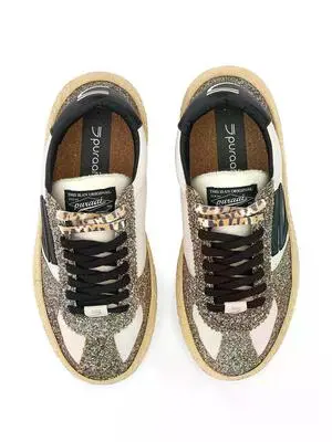 PURAAI 1.01 Vintage Glitter-detail Sneakers