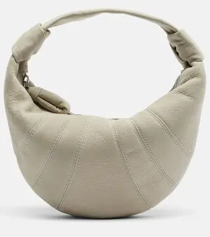LEMAIRE Fortune Croissant Mini Leather Top-handle Bag Beige