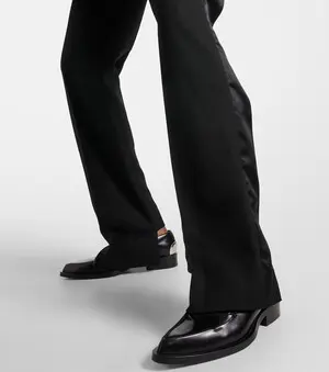 Victoria Beckham High-rise Wool-blend Straight Pants