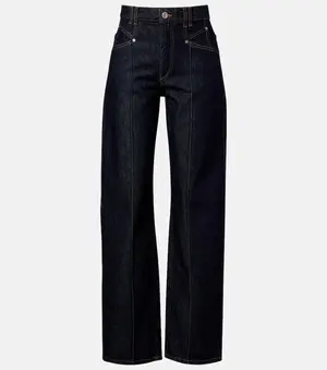 Isabel Marant Étoile Drolane High-rise Straight Jeans - Blue