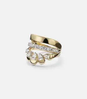 Yeprem 18kt Ring With Diamonds - Gold