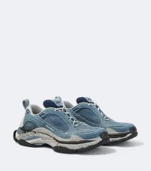 Balenciaga Triple S 2 Denim Sneakers - Blue