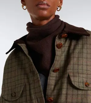 YVES SALOMON Cashmere Scarf - Brown