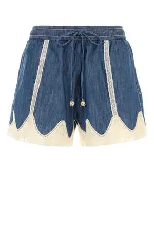 Zimmermann Denim Awaken Shorts - Blue