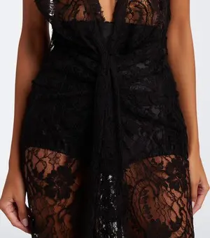 Dolce & Gabbana Lace Midi Dress