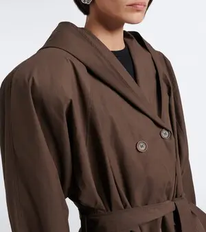 Magda Butrym Belted Hooded Cotton Jacket