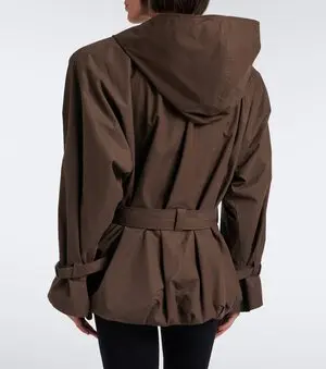 Magda Butrym Belted Hooded Cotton Jacket