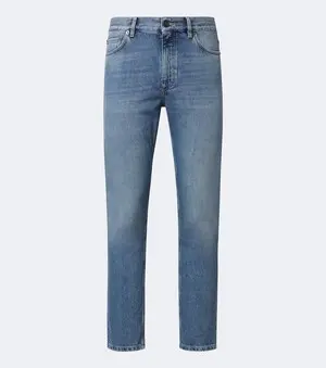 Zegna Faded Slim Jeans - Blue