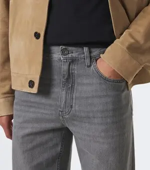 Zegna Faded Slim Jeans - Grey
