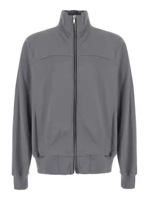 Rick Owens Zipfront Jogger With Zip Closure And Logo Gray - Multicolor