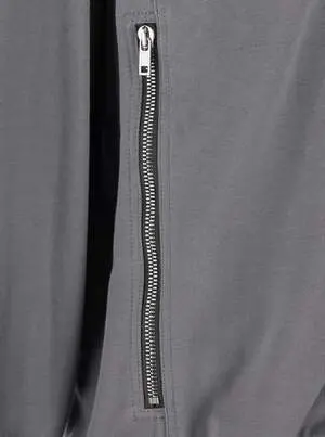 Rick Owens Zipfront Jogger With Zip Closure And Logo Gray