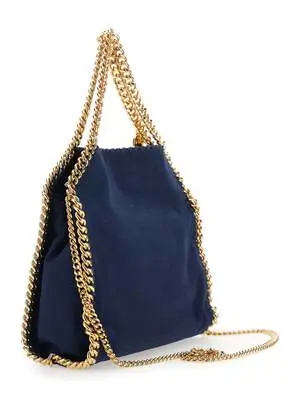 Stella McCartney Falabella Mini Bag Alter Suede With Blue Suede Details And - Multicolor