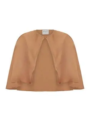 FORTE_FORTE Satin Envers Cape For - Pink