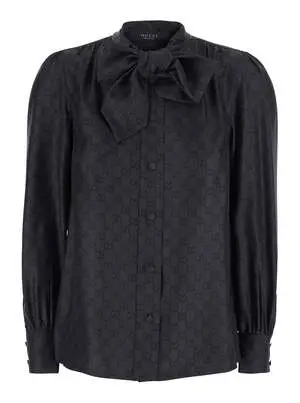 Gucci Original Gg On Twill Print Shirt - Multicolor