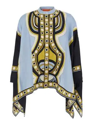 La DoubleJ Multicolored Scarf Shirt With Collar And Long Sleeves, In Cotton, For - Multicolor