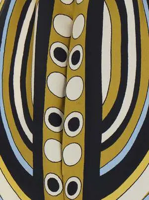 La DoubleJ Silk Geometric Print Trousers