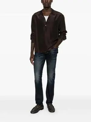 TOM FORD Jeans With Belt Loops And Logo Patch
